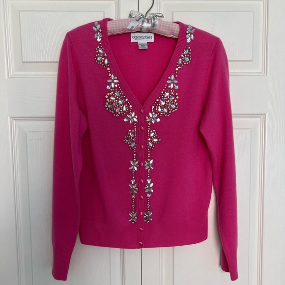 Bloomingdale's | Sweaters | Bloomingdales 0 Cashmere Vintage Jeweled ...